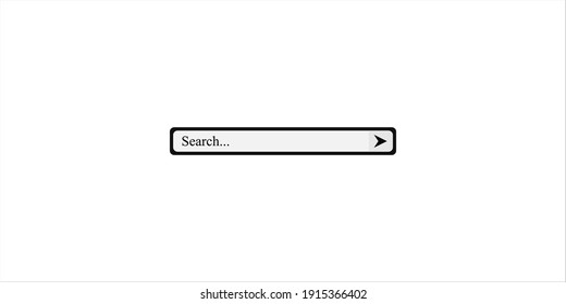 Search Bar Arrow Isolated On White Stock Vector (Royalty Free ...