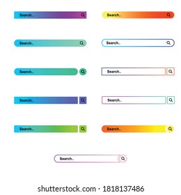 Search Bar Design Vector Ui Web Stock Vector (Royalty Free) 1818137486 ...