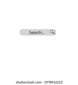 Search Bar Minimalist Flat Vector Illustration Stock Vector (Royalty ...
