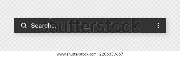 Search Bar Template Internet Browser Engine Stock Vector (Royalty Free ...
