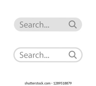 Search Bar Web Page Internet Browser Stock Vector (Royalty Free ...