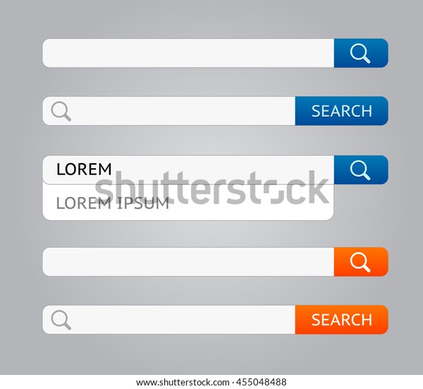 Search Bar Web Site Mobile App 库存矢量图（免版税）455048488 | Shutterstock