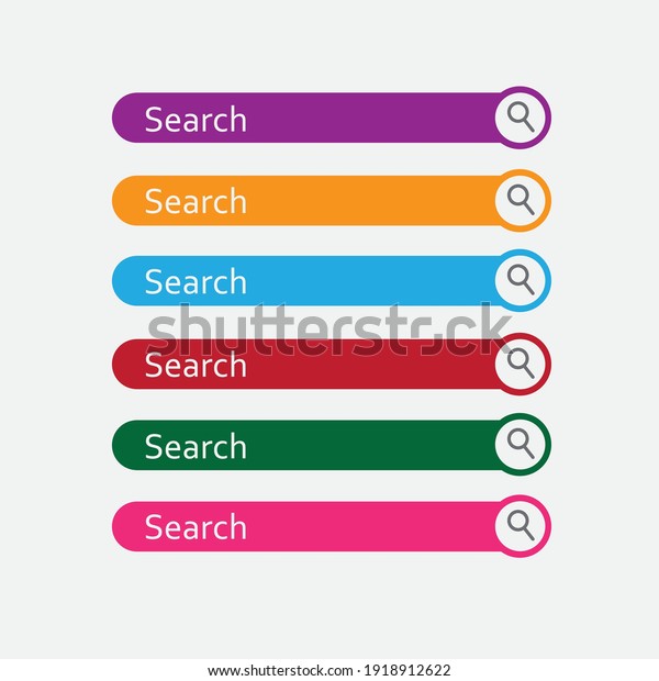 Search Button Icon Template Icon Web Stock Vector (Royalty Free ...