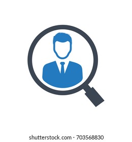Search Employee Icon Stock Vector (Royalty Free) 703408009 | Shutterstock
