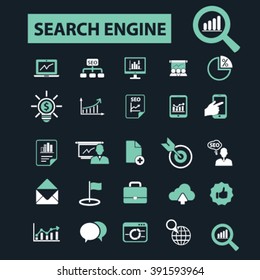 Search Engine Icons Stock Vector (Royalty Free) 391593964 | Shutterstock