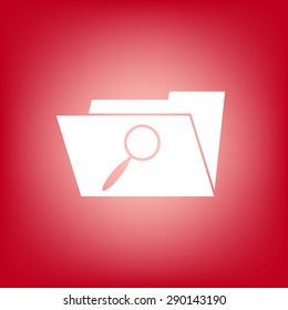Search Folder Icon Stock Vector (Royalty Free) 290143190 | Shutterstock