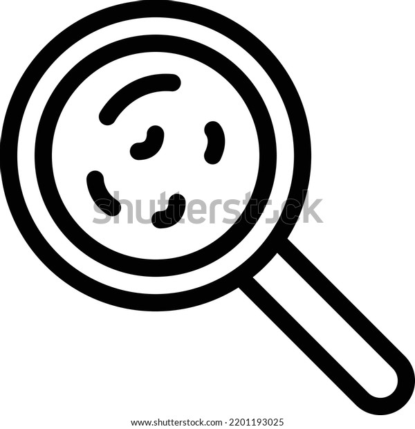 Search Germs Vector Illustration On Transparent Stock Vector (Royalty ...