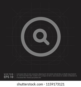 Search Icon Black Creative Background Free Stock Vector (Royalty Free ...