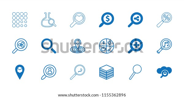 Search Icon Collection 18 Search Filled Stock Vector (Royalty Free ...