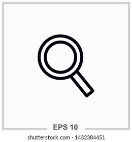 Search Icon Outline Isolated Vector Illustration Stock Vector (Royalty ...