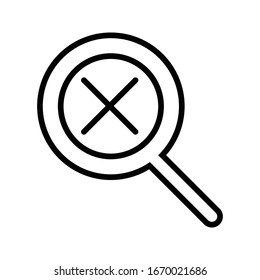 Search Icon Outline Isolated Vector Illustration Stock Vector (Royalty ...