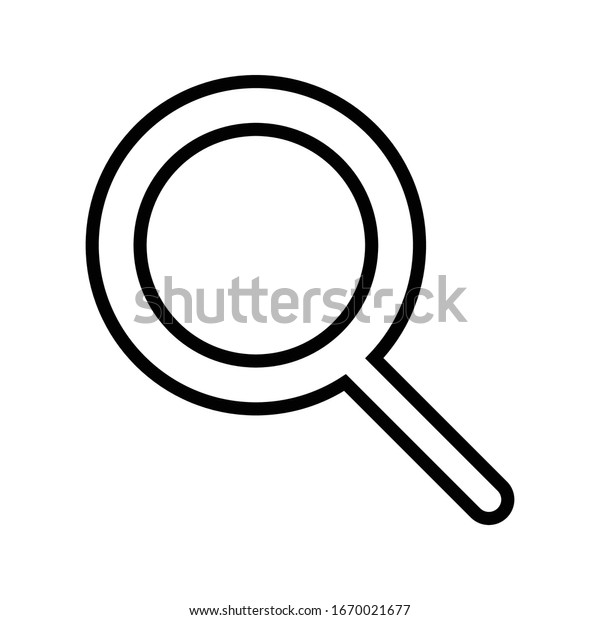 Search Icon Outline Isolated Vector Illustration Stock Vector (Royalty ...