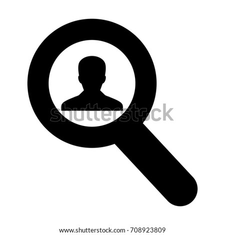 Search Icon Person Vector Symbol User Stock Vector (Royalty Free ...