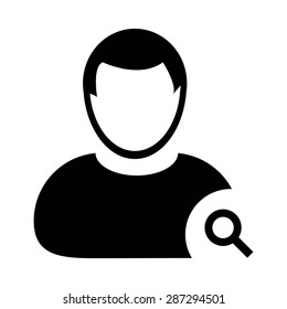 User Search Icon Vector Male Person Stock Vector (Royalty Free ...