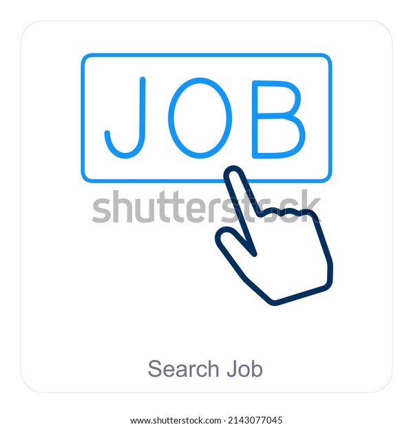 Search Job Find Icon Concept Stock Vector (Royalty Free) 2143077045 ...