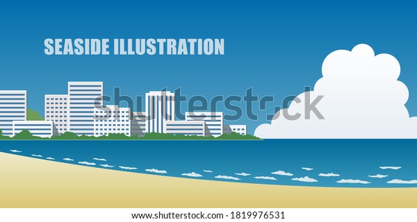 Seaside Building Vector Illustration Art Stock Vector (Royalty Free ...