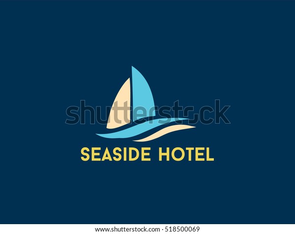 Seaside Hotel Logo Stock Vector (Royalty Free) 518500069 | Shutterstock