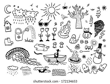 468,463 Seasons doodle Stock Illustrations, Images & Vectors | Shutterstock