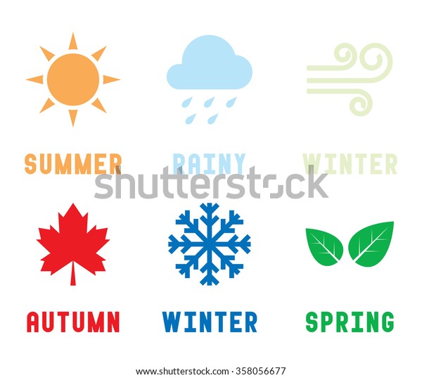 Season Icon Vector Illustration: เวกเตอร์สต็อก (ปลอดค่าลิขสิทธิ์ ...