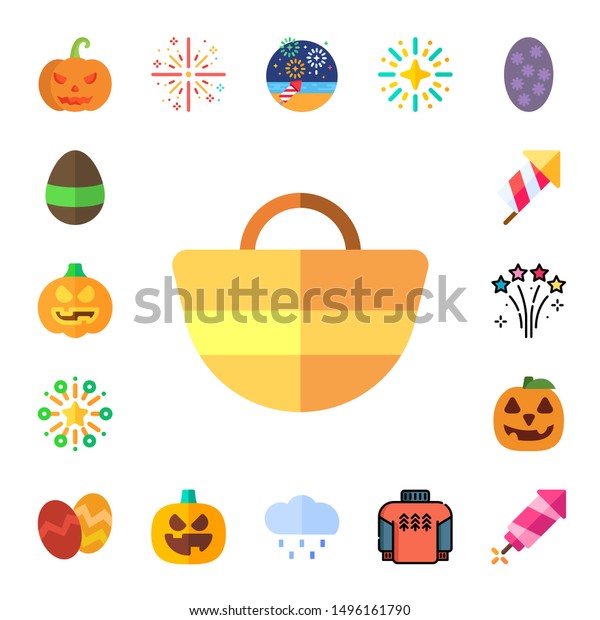Seasonal Icon Set 17 Flat Seasonal Stock Vector (Royalty Free ...