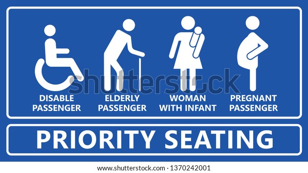 Seat Priority Icon Seating Signs Disable Stock Vector (Royalty Free ... Seat Priority Icon Seating Signs Disable Stock Vector (Royalty Free ...
