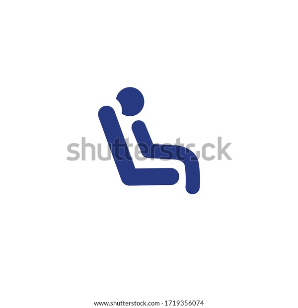 Seat Reservation Icon Vector Design Stock Vector (Royalty Free ...