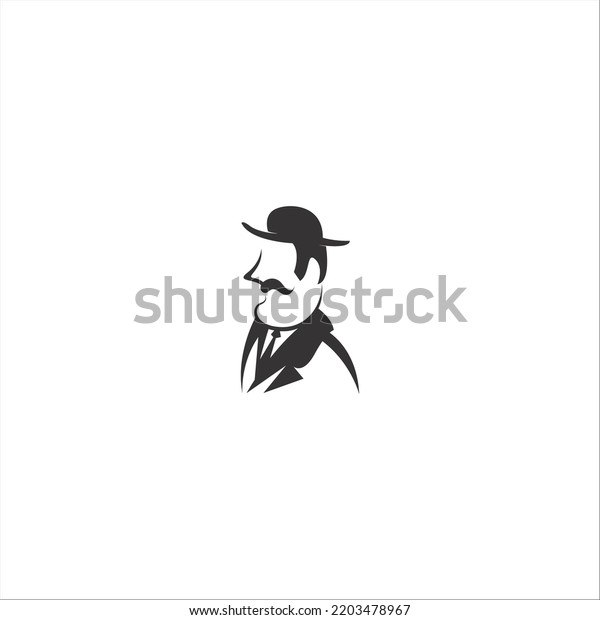 Secret Agent Icon Logo Design Illustration Stock Vector (Royalty Free ...