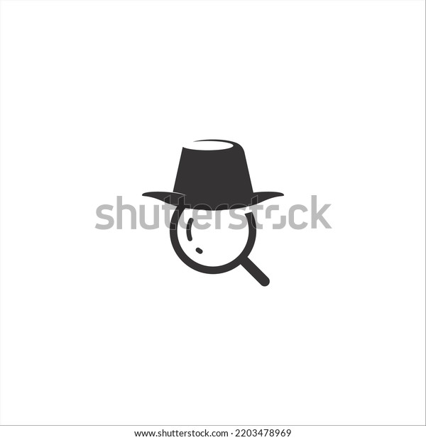 Secret Agent Icon Logo Design Illustration Stock Vector (Royalty Free ...