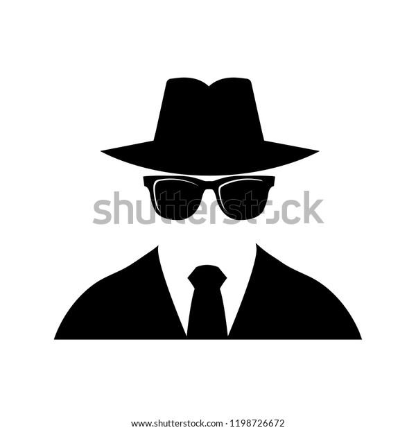 Secret Agent Spy Icon Logo On 库存矢量图（免版税）1198726672 | Shutterstock