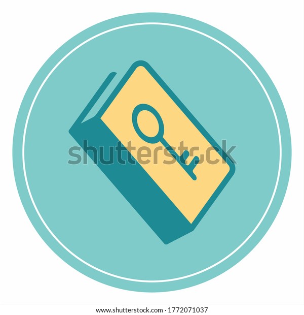 Secret Book Icon Logo Vector Illustration Stock Vector (Royalty Free ...