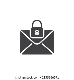 Secret Email Vector Icon Filled Flat Stock Vector (Royalty Free ...