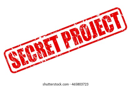 Secret Project Red Stamp Text On Stock Vector (Royalty Free) 465803723