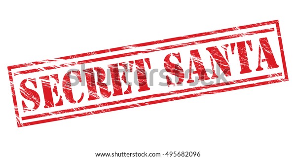 Secret Santa Red Vector Stamp On 스톡 벡터(로열티 프리) 495682096 | Shutterstock