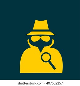 Secret Service Agent Icon Stock Vector (Royalty Free) 407582257 ...