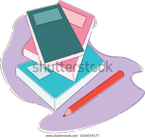 Secretary Book Laptop Flat Illustrations Stock Vector (Royalty Free ...