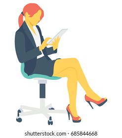 Secretary Color Vector Icon Stock Vector (Royalty Free) 685844668 ...