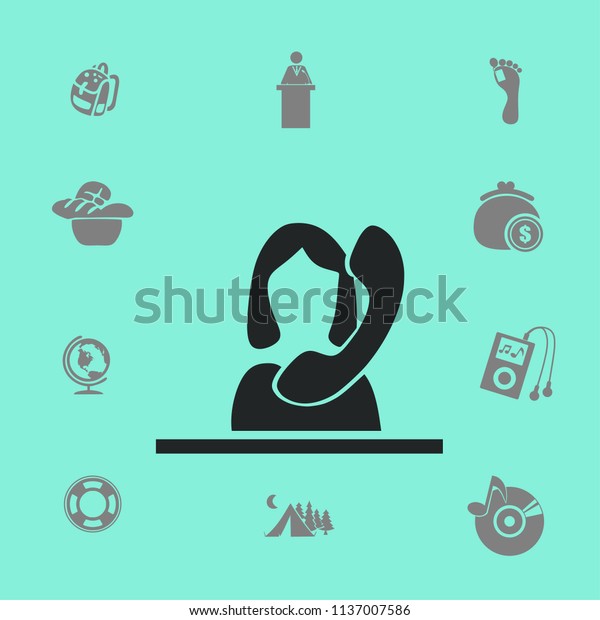 Secretary Vector Icon Stock Vector (Royalty Free) 1137007586