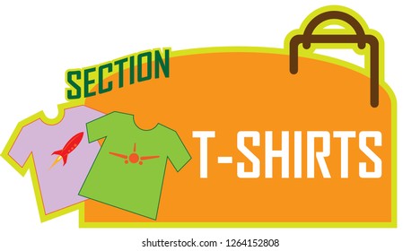 Section Sign Department Store Tshirt Stock Vector (Royalty Free ...