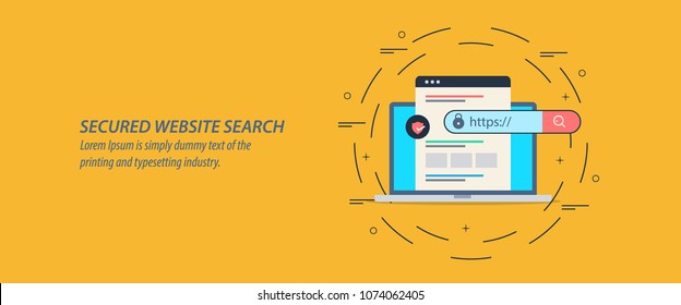 Secure Search Incognito Window Safe Search Stock Vector (Royalty Free ...