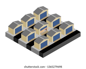 71 Self storage shed Stock Illustrations, Images & Vectors | Shutterstock