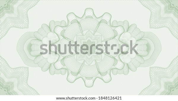 Secure Watermark Banknotes Intense Illustration Complex Stock Vector ...