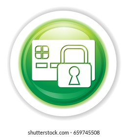 Secured Credit Card Icon Stock Vector (Royalty Free) 659745508 ...