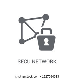 Secured Network Icon Trendy Secured Network Stock Vector (Royalty Free ...