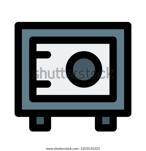Secured Personal Vault Stock Vector (Royalty Free) 1203535225 ...
