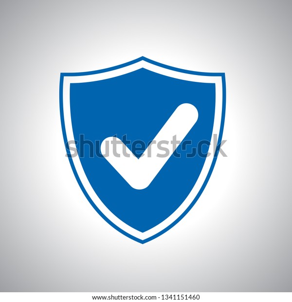 Security Approval Check Icon Digital Protection Stock Vector (Royalty ...