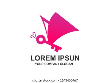 Security Butterfly Logo Concept Stock Vector (Royalty Free) 1143456467 ...