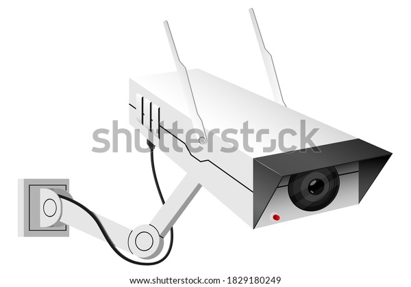 Security Camera New Futuristic Inconspicuous Technology Stock Vector ...
