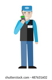 581 Communication radio security guard Stock Illustrations, Images ...
