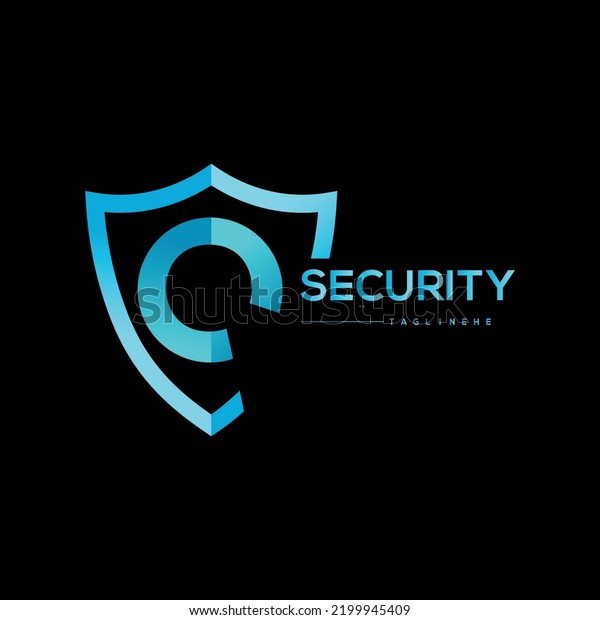 Security Company Logo Abstract Letter Symbol: เวกเตอร์สต็อก (ปลอดค่า ...