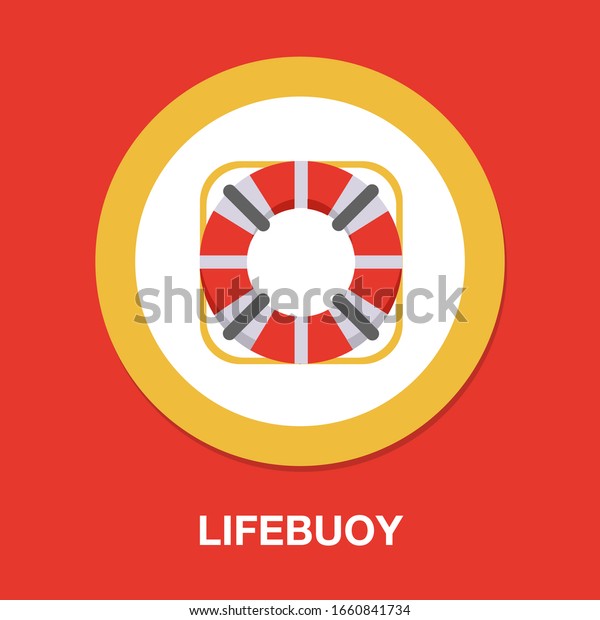 security concept - emergency icon, Lifebuoy sign icon. safety icon